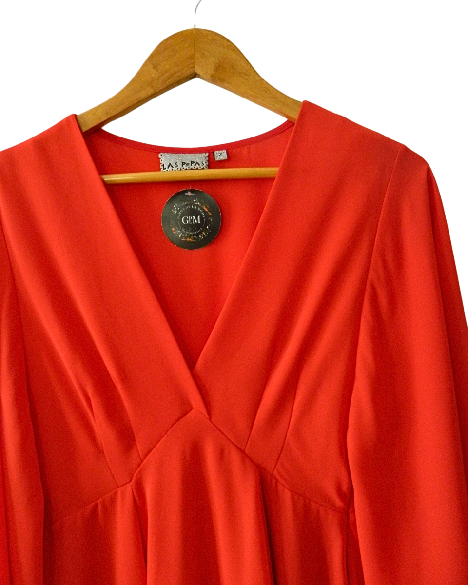 Vestido Las Pepas Etna Coral - Giros de la Moda